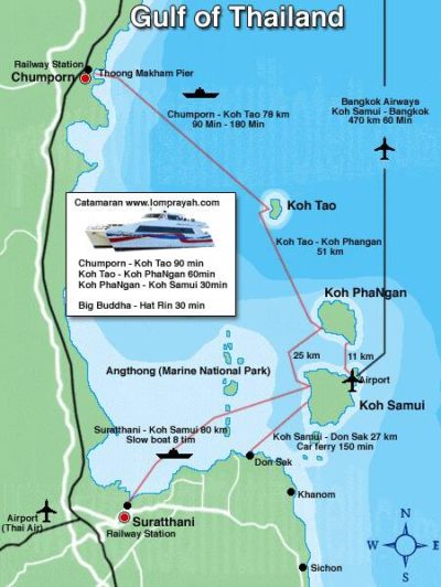 Come Arrivare a Koh Samui e Koh Phangan da Bangkok